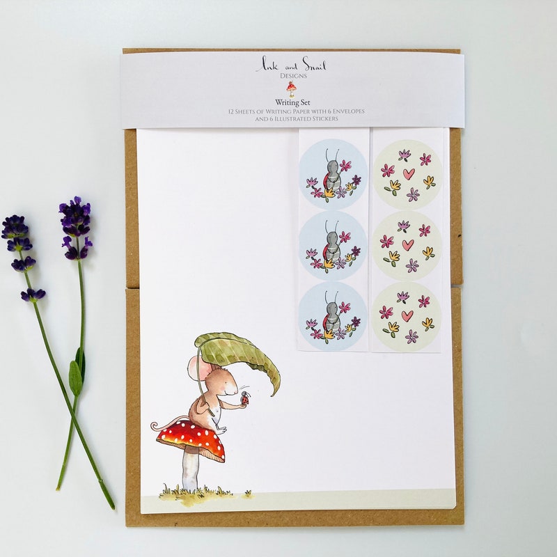 Whimsical Writing Set - Etsy UK