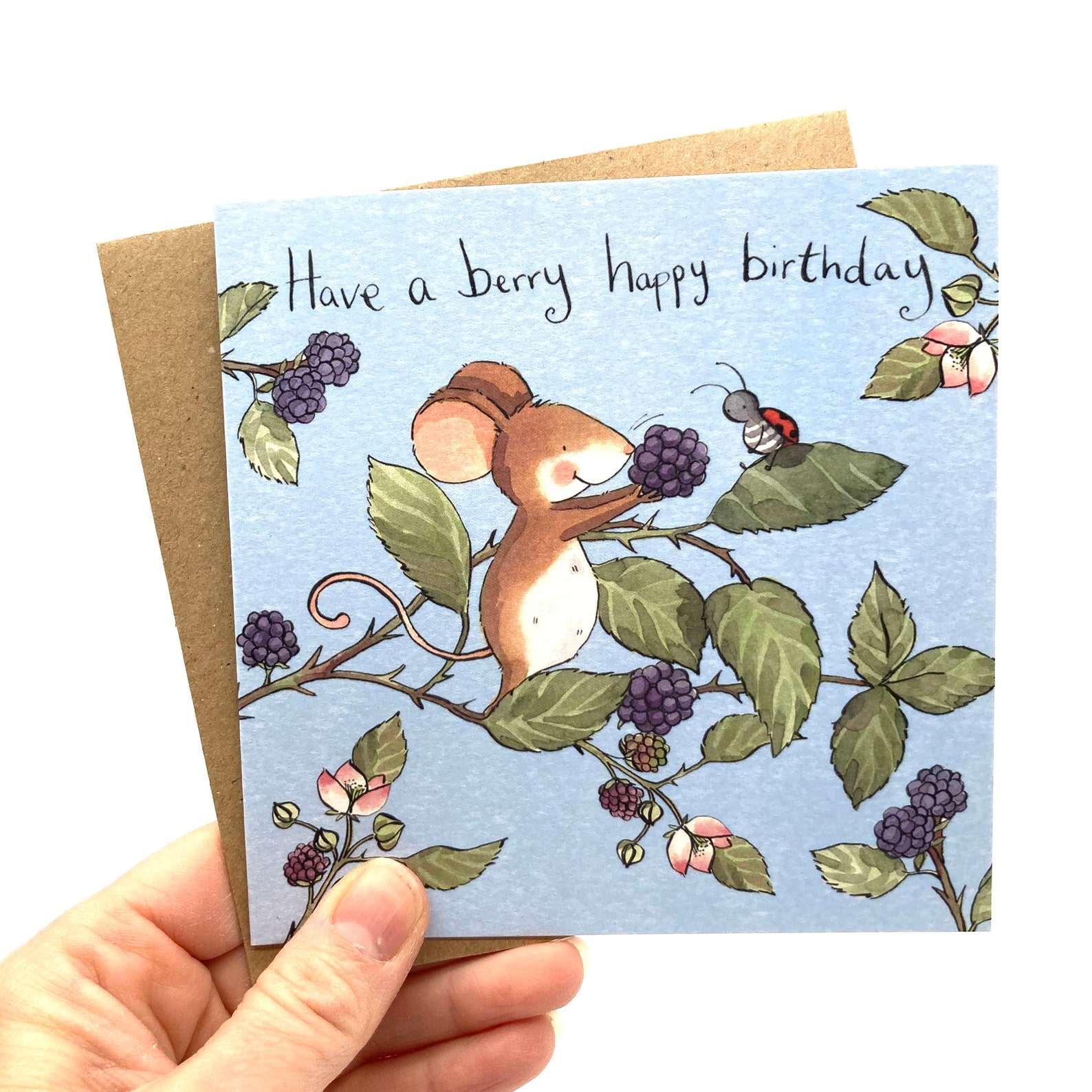 Birthday Card - Berry Birthday - Etsy UK