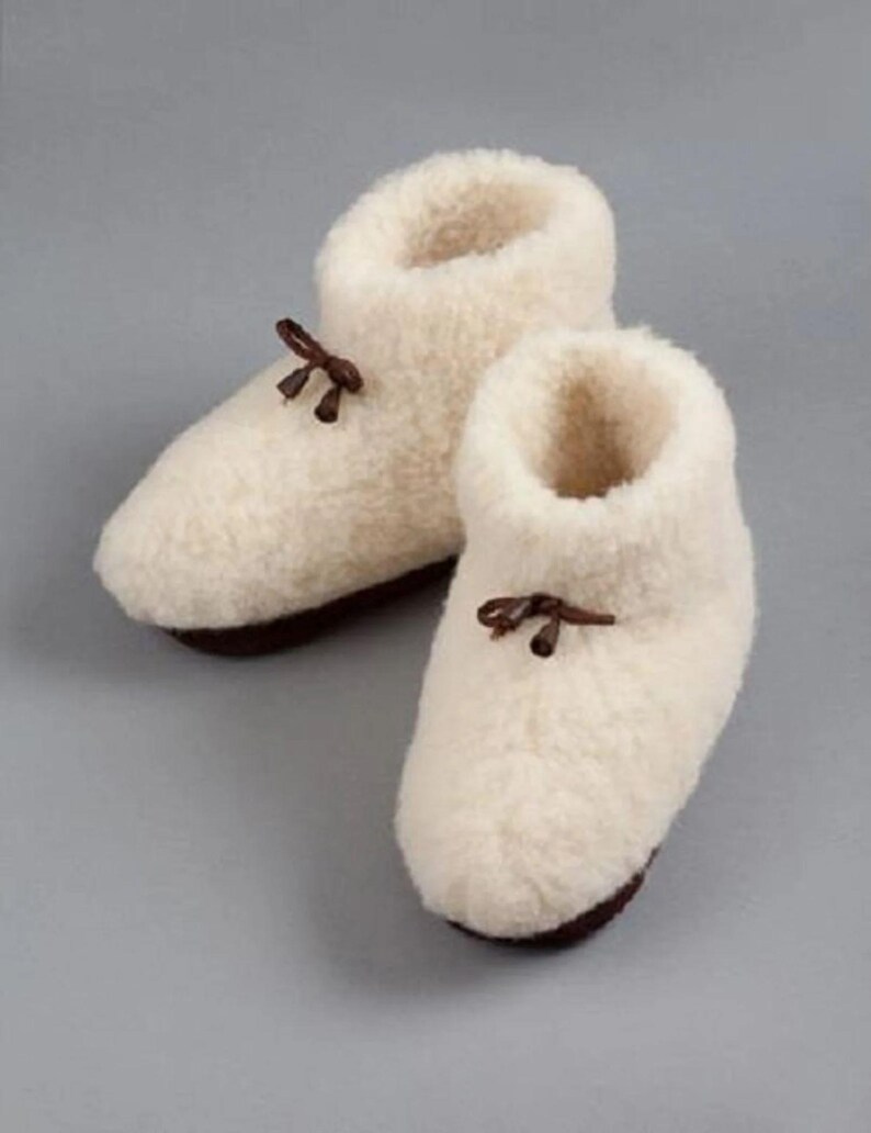 Snowy Women's Merino Wool Slipper Boots - Ladies Pure Sheep's Wool ...