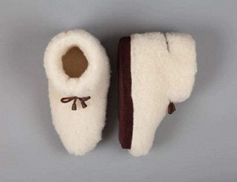 Snowy Women's Merino Wool Slipper Boots - Ladies Pure Sheep's Wool ...