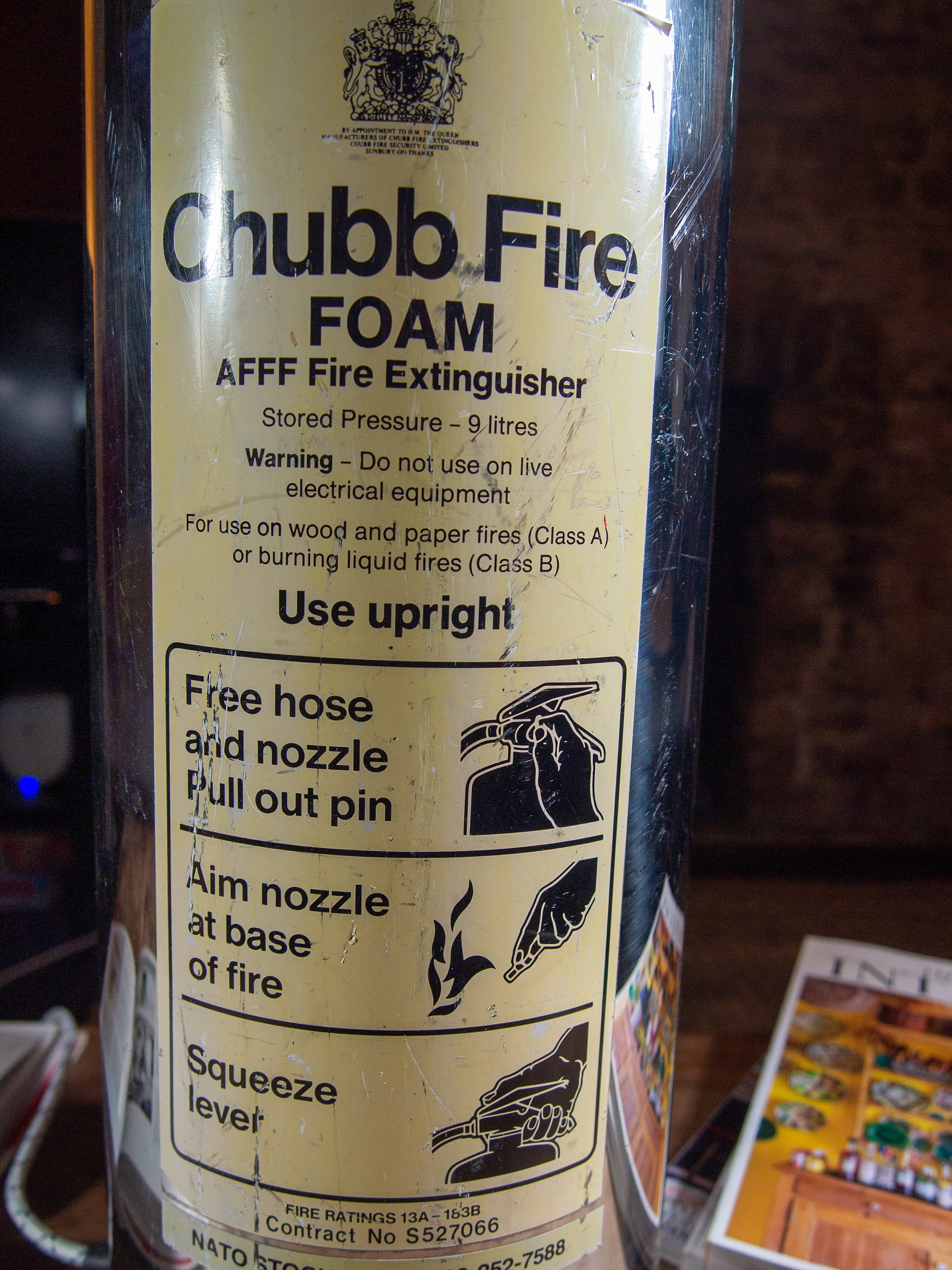 Chrome Chubb Fire Extinguisher Table Lamp Repurpose - Etsy