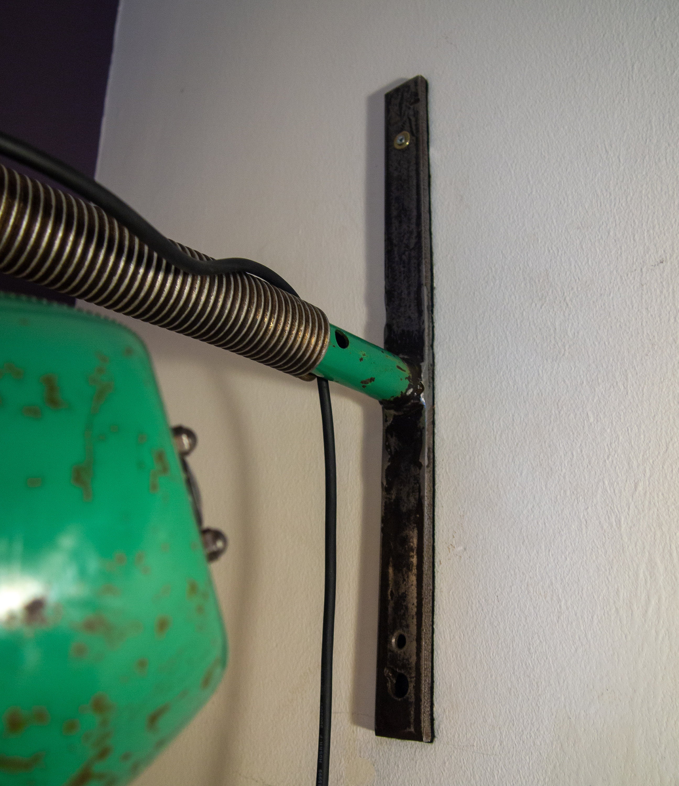 Vintage Industrial Kelley Loading Light Wall Light With Metal Spring ...