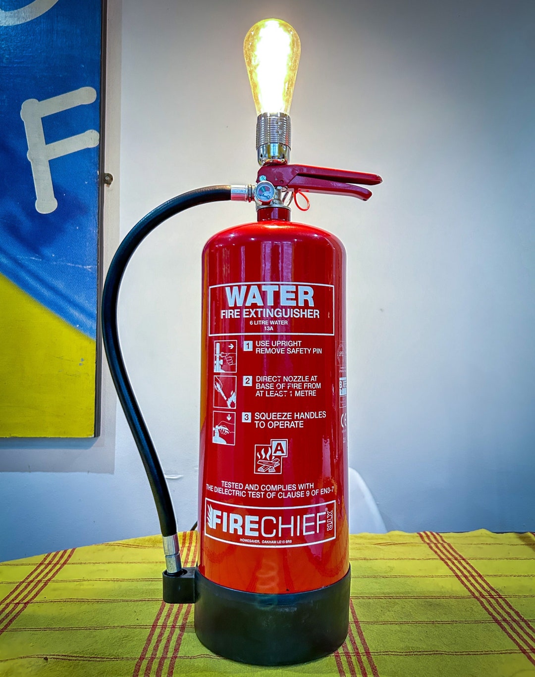 Fire Extinguisher Table, Floor or Wall Lamp - Etsy