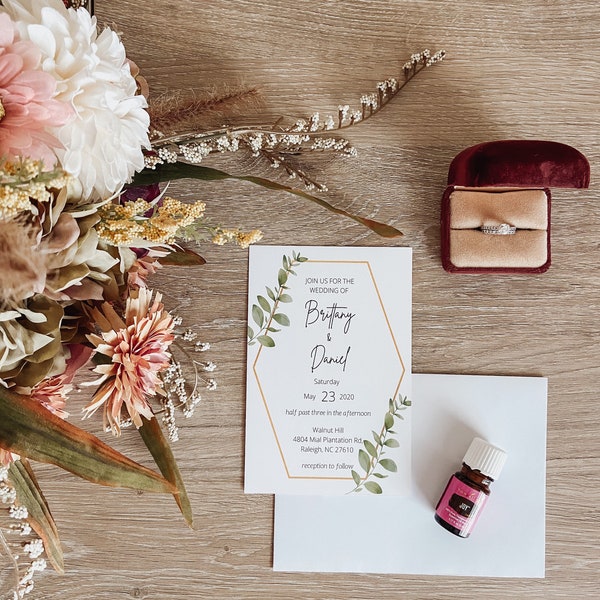 Save the Date With Matching Wedding Invitations - Etsy