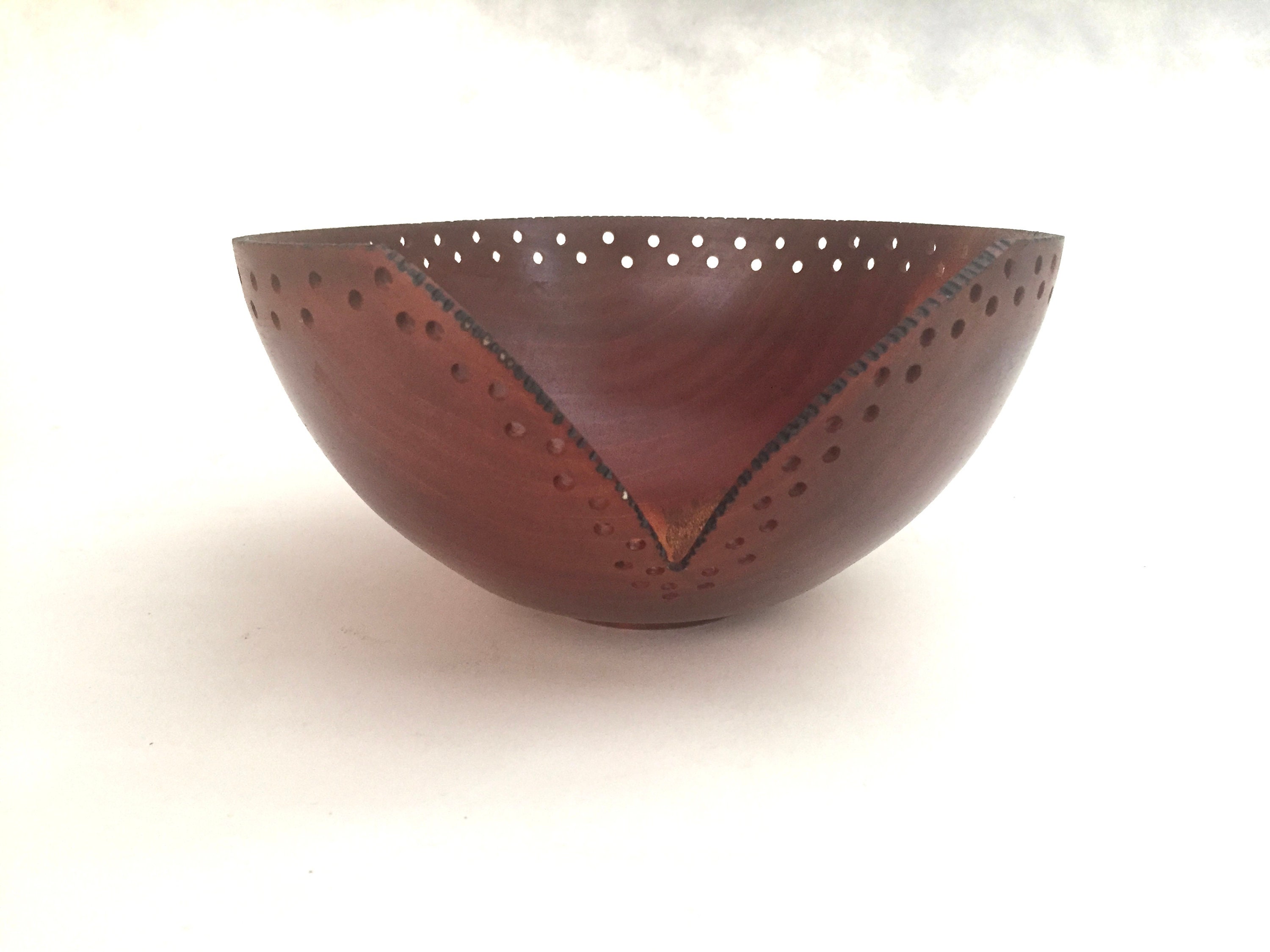 Wood Bowl Unique Beautiful Handmade Natural Wood Turned Carved and ...