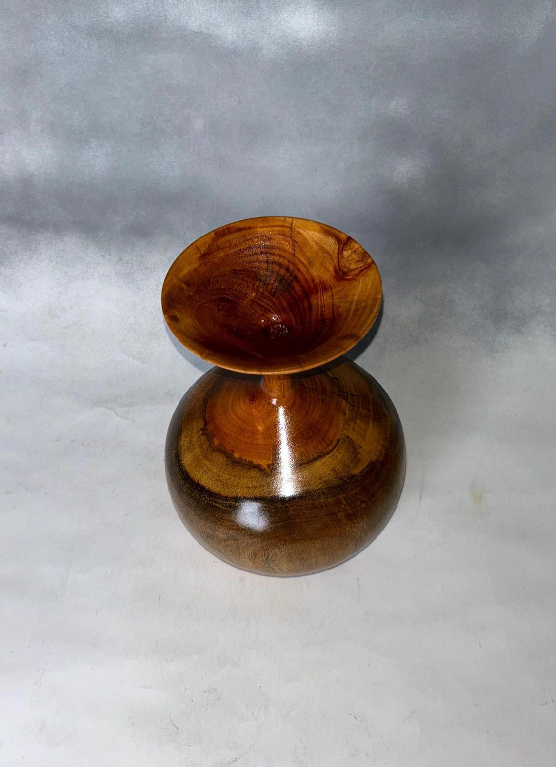 Unique Handmade Woodturned Mahogany Vase for Home Decorating - Etsy