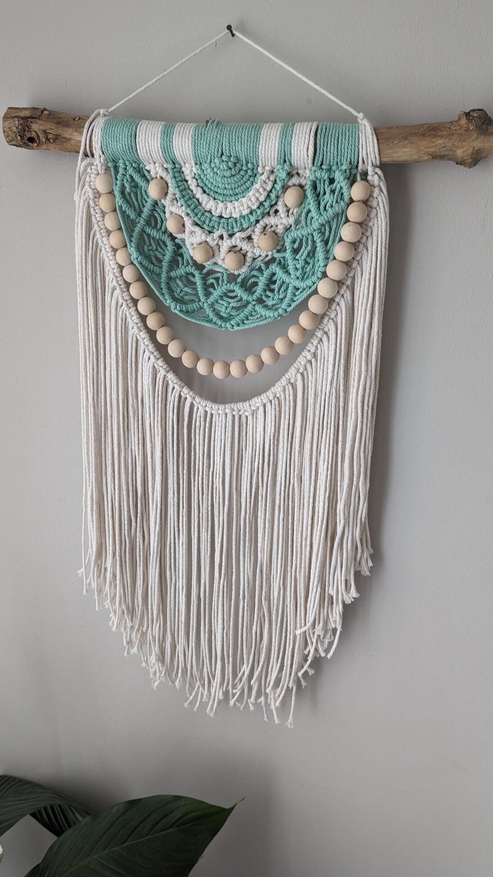 Macrame Semi Circle Macrame Wall Decor - Etsy