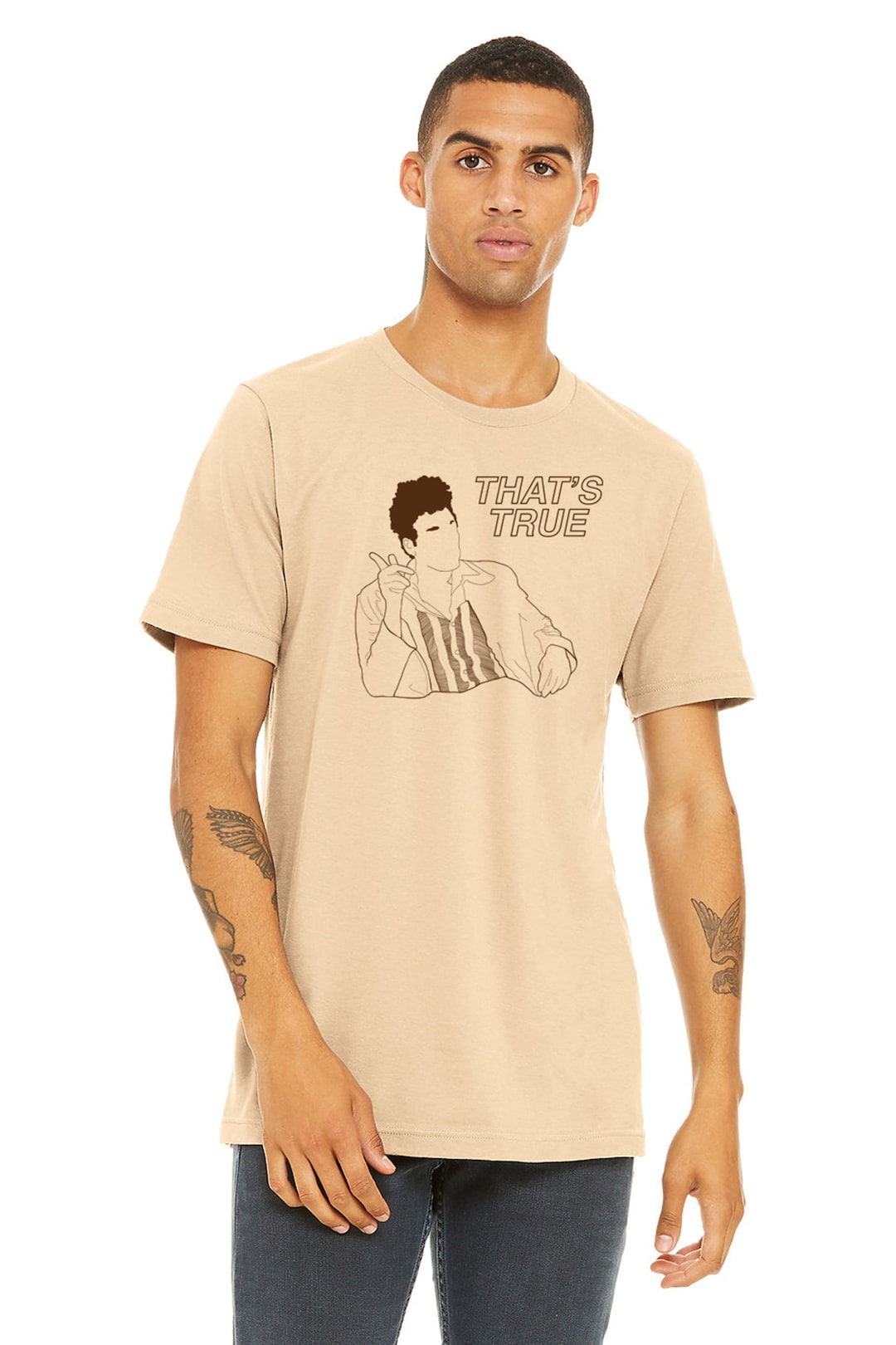 Kramer "that's True" T-shirt (tan/brown) - Etsy