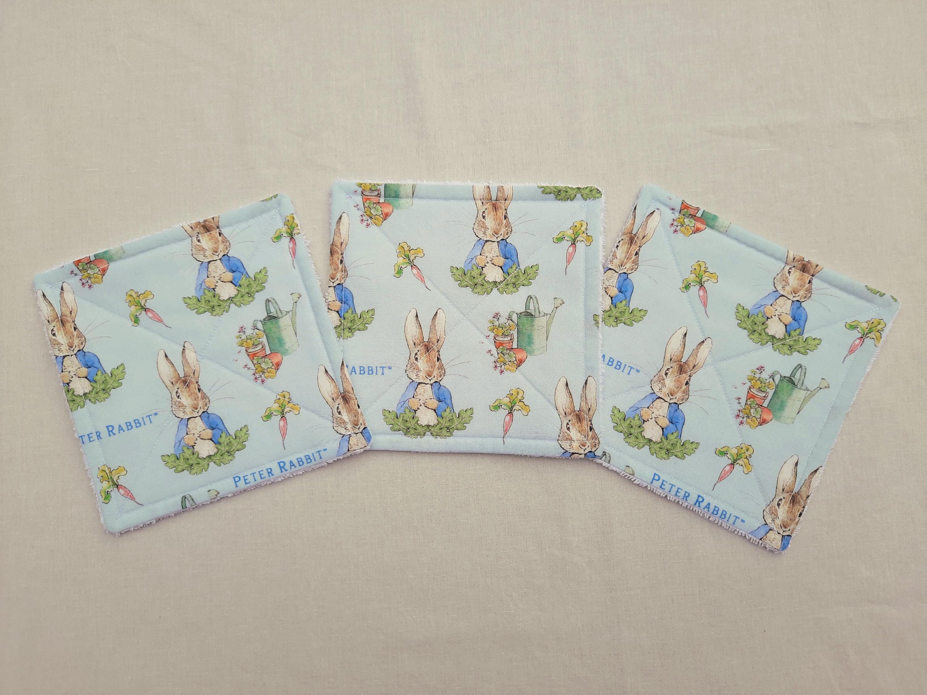Peter Rabbit and Carrots Bib and Face Cloth Set, Beatrix Potter ...