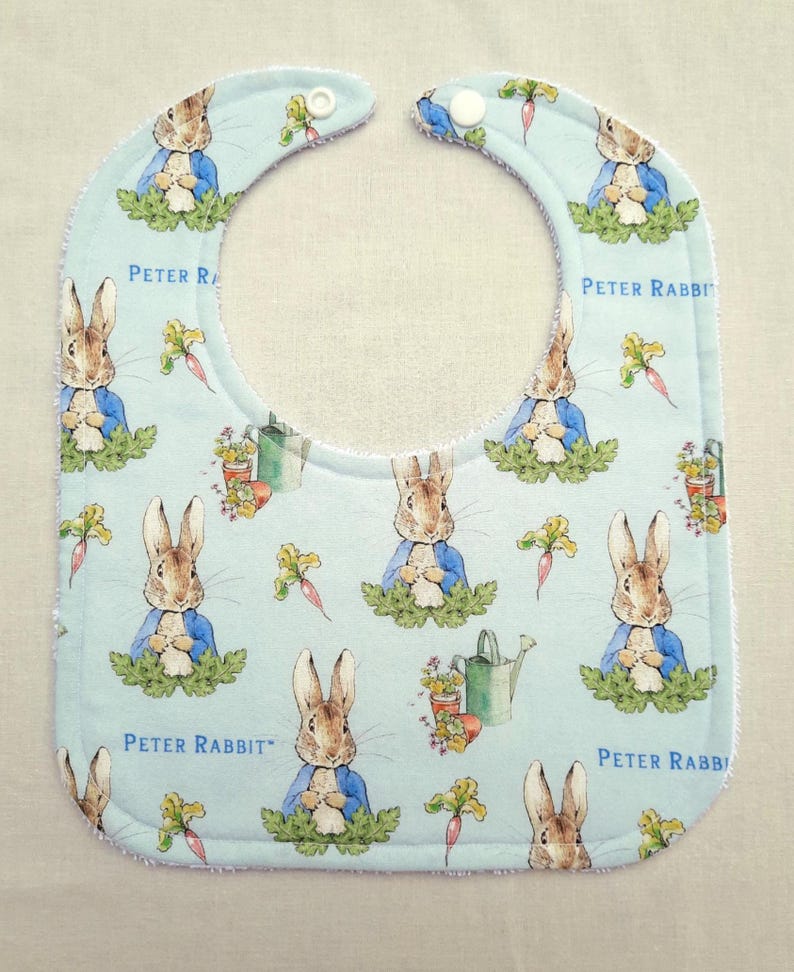 Peter Rabbit and Carrots Bib and Face Cloth Set, Beatrix Potter ...