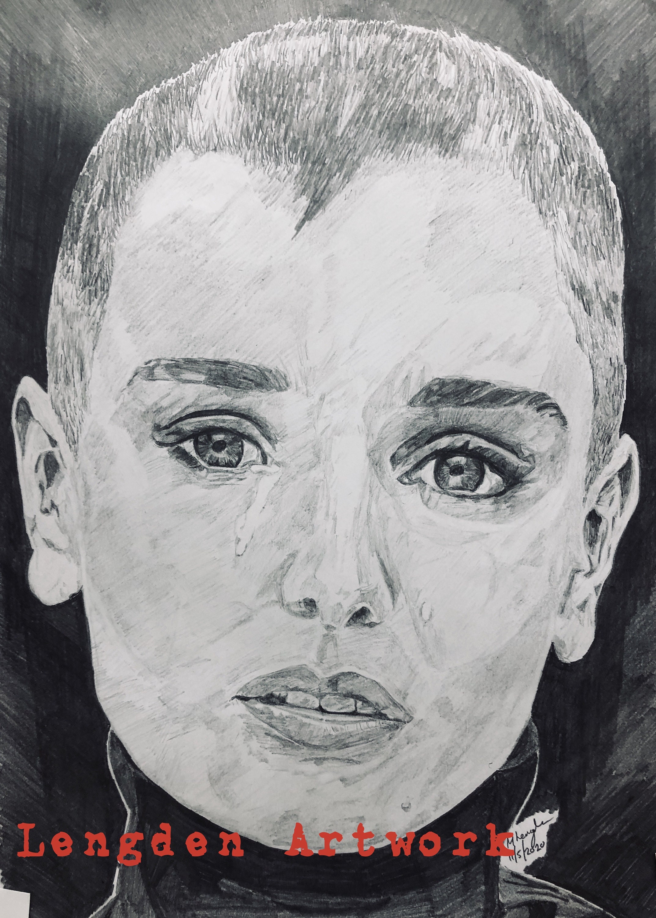 Sinead O'connor Pencil Sketch Print - Etsy