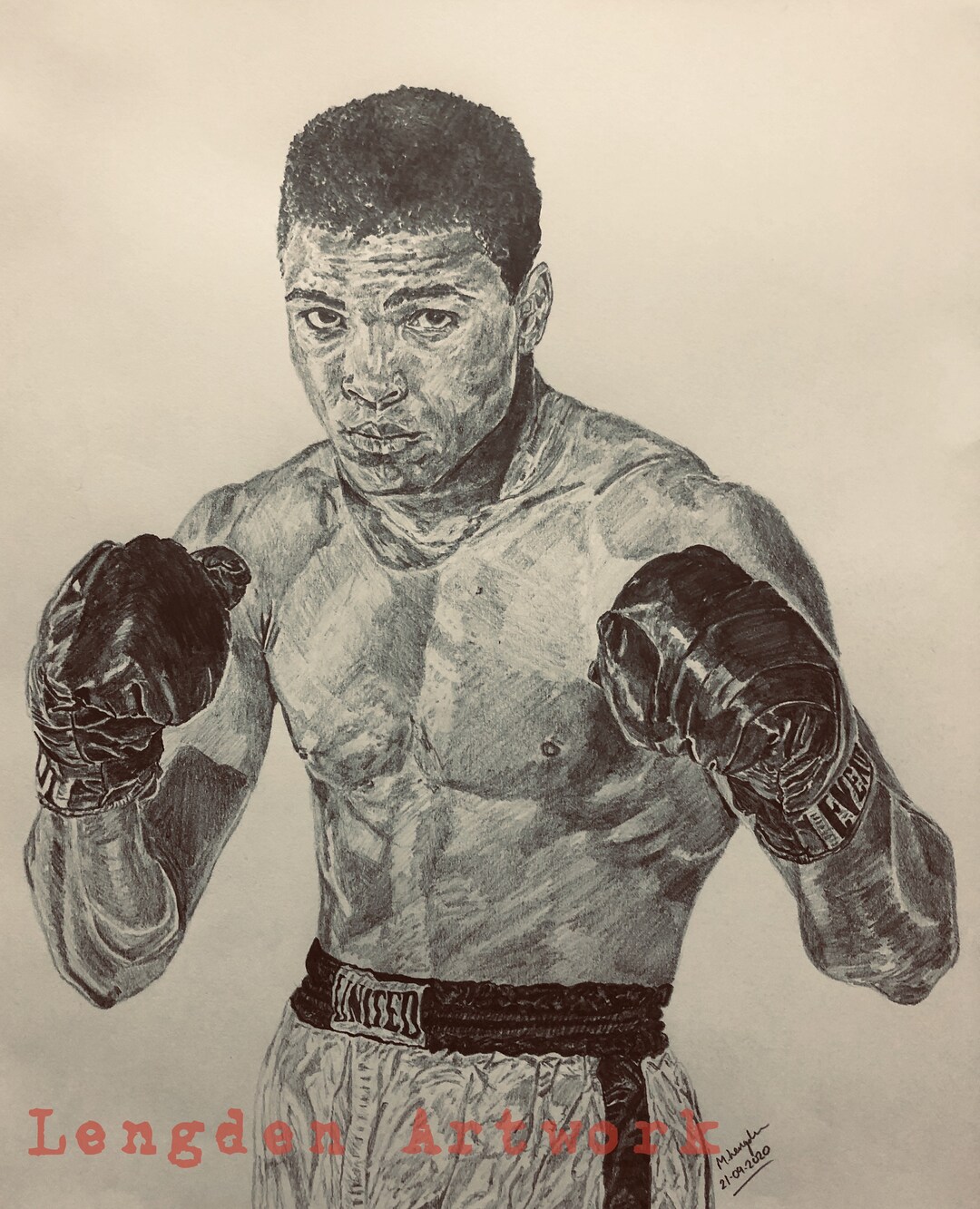 Muhammad Ali Pencil Sketch Print - Etsy