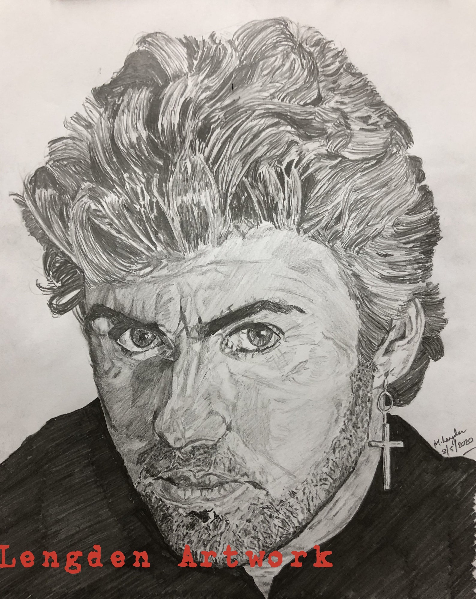 George Michael Pencil Sketch Print - Etsy