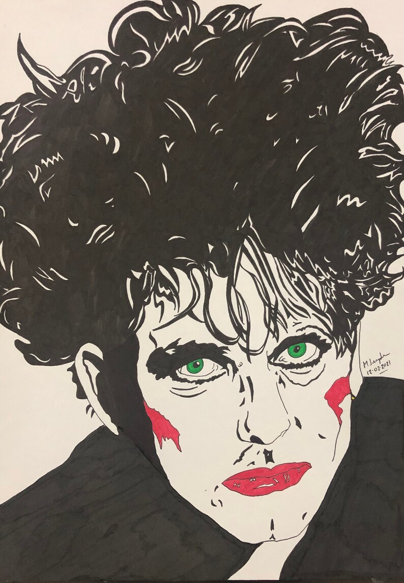 Robert Smith of the Cure Pop Art Print | Etsy