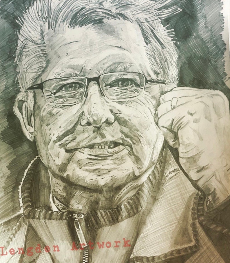 Sir Alex Ferguson Pencil Sketch Print - Etsy UK
