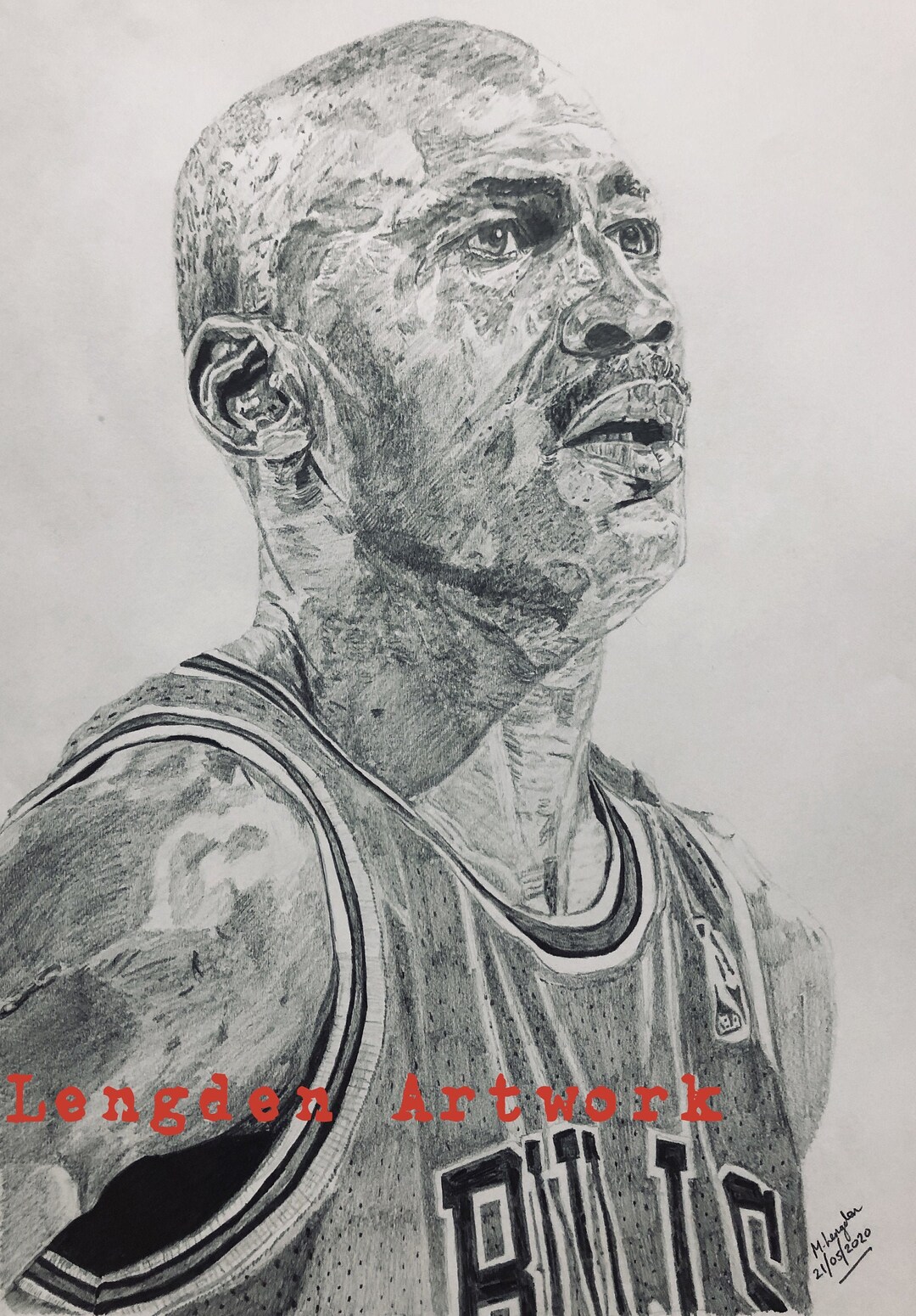 Michael Jordan 23 Pencil Sketch Print - Etsy