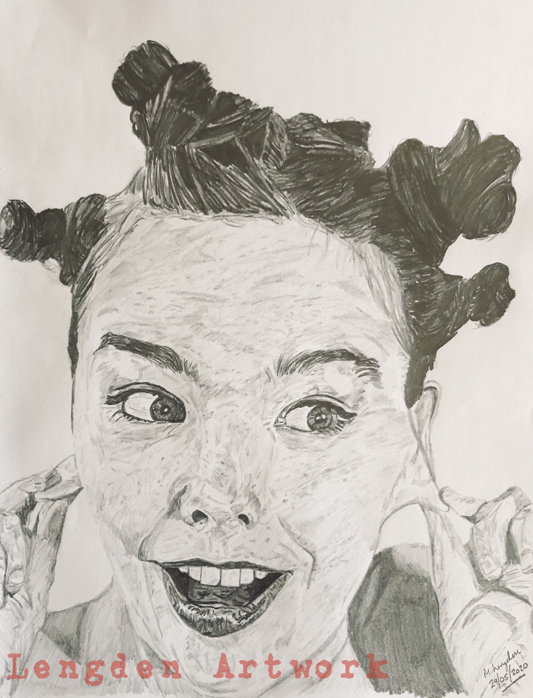 Bjork Pencil Sketch Print - Etsy