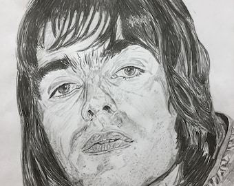 Art Print, Liam Gallagher, Pencil Drawing, Wall Art, Fan Art - Etsy UK