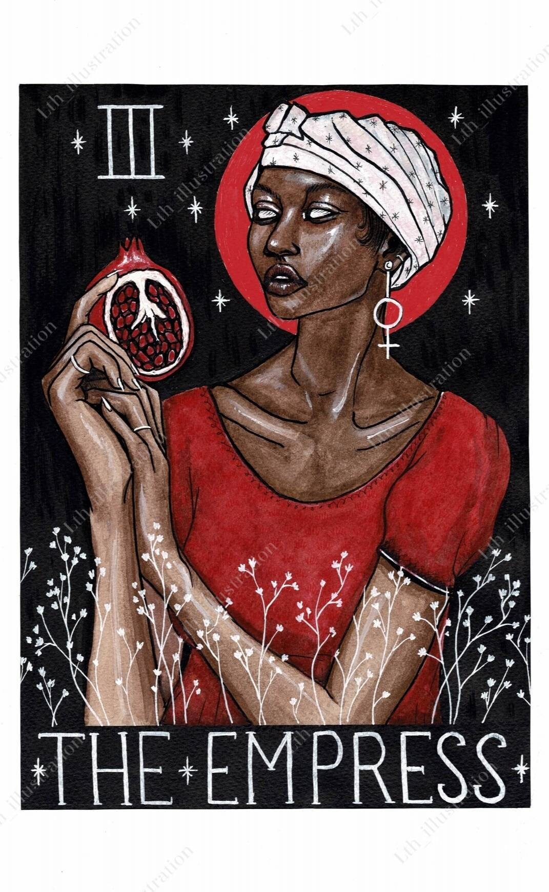 The Empress A3 Tarot Poster Prints Wall Hangings Wall Décor Pe