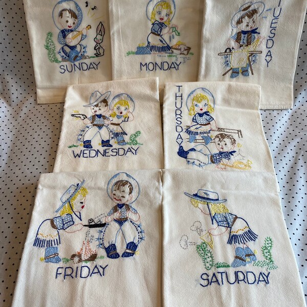 Days of the Week Dish Towels - Etsy