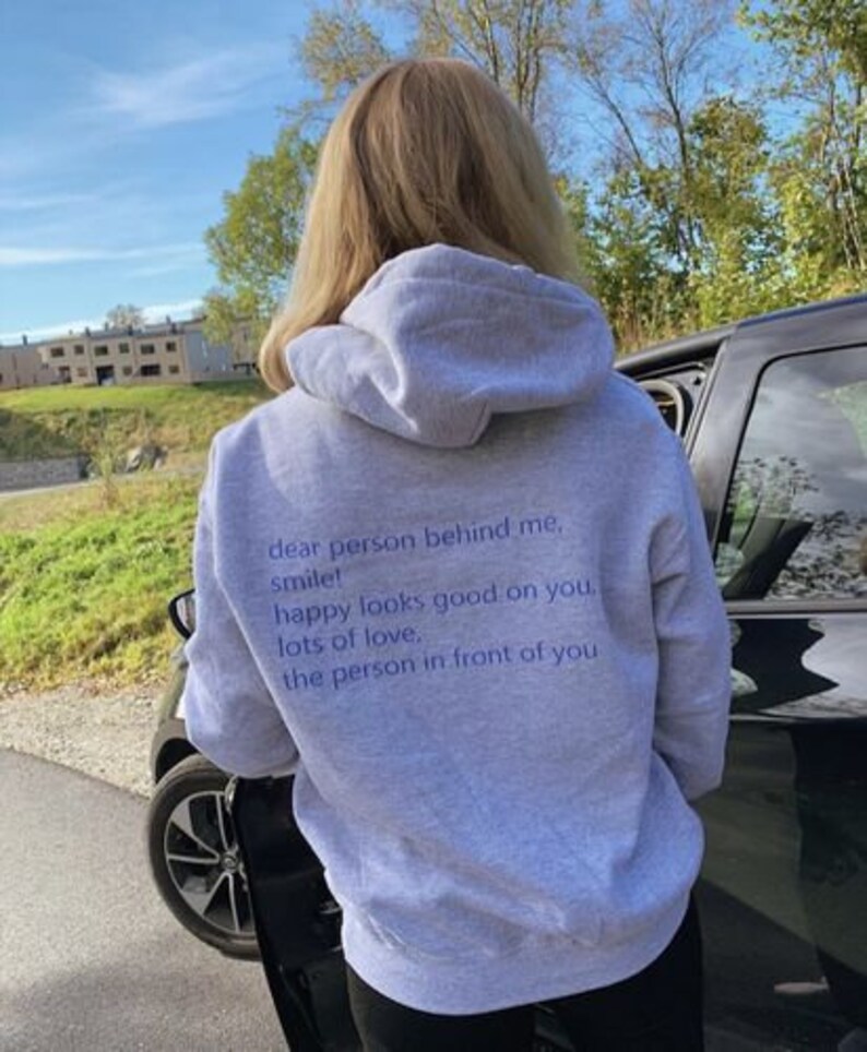 Dear Person Behind Me Hoodie | Aesthetic Hoodie | Trendy Hoodie ...