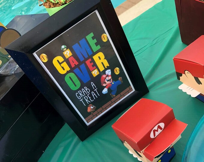 Super Mario Party Food & Treat Signs - Etsy