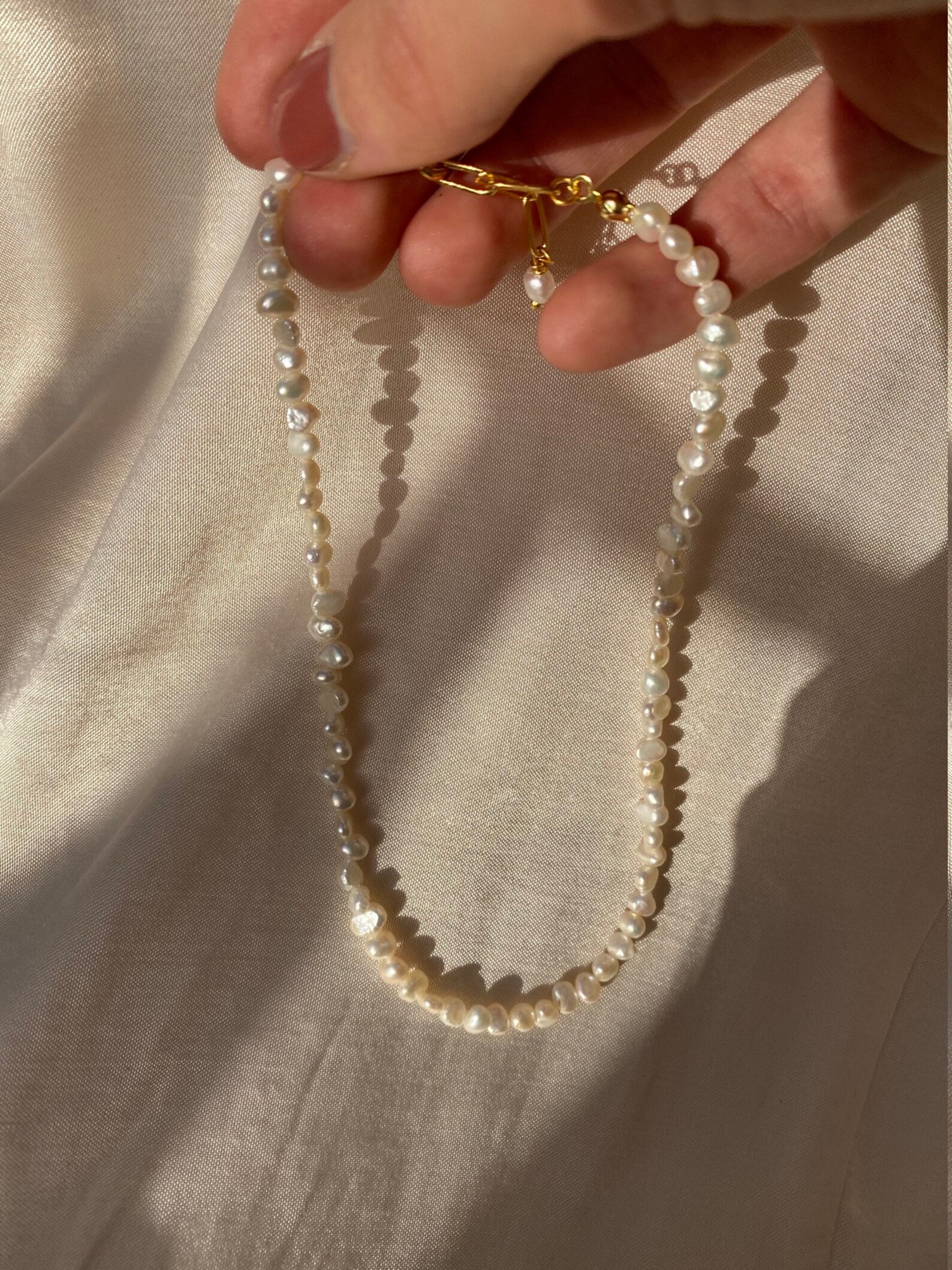 Small Pearl Necklace | Etsy