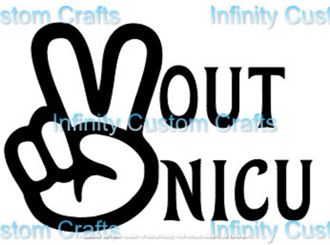 Peace Out Nicu Svg - Etsy