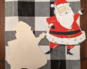 Wooden Santa Cutout | Etsy
