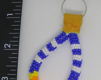 Handmade Native American Beaded Mini Moccasin Key Chain - Etsy