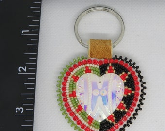Handmade Native American Beaded Mini Moccasin Key Chain | Etsy