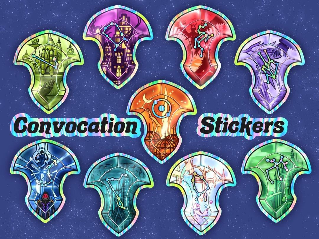 Final Fantasy XIV Convocation Constellation Stone Holographic Vinyl ...