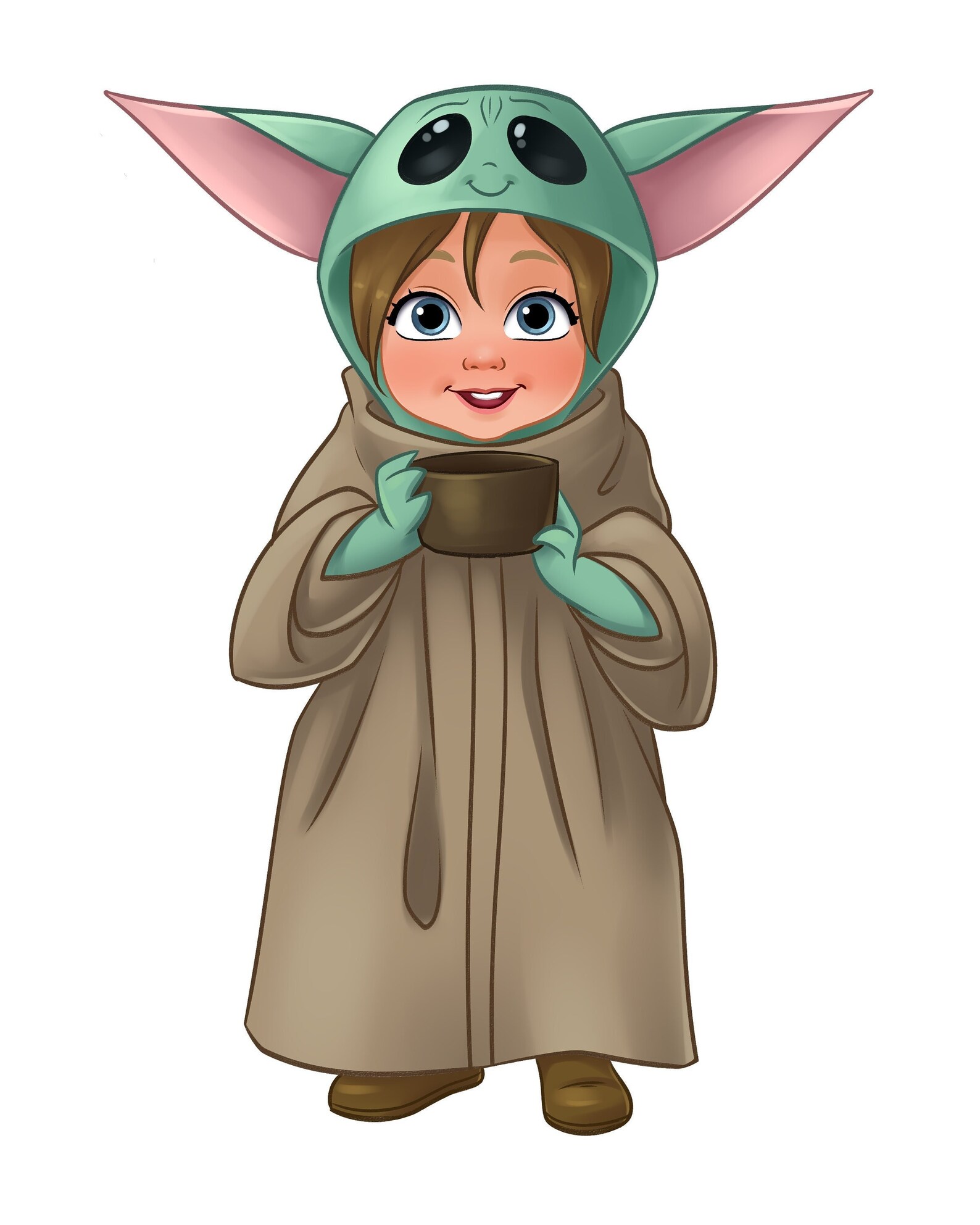 Child Portrait Cartoon Portrait From Photo Gift for Her - Etsy