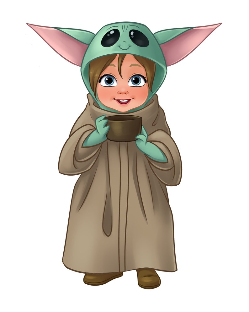 Child Portrait Cartoon Portrait From Photo Gift for Her - Etsy