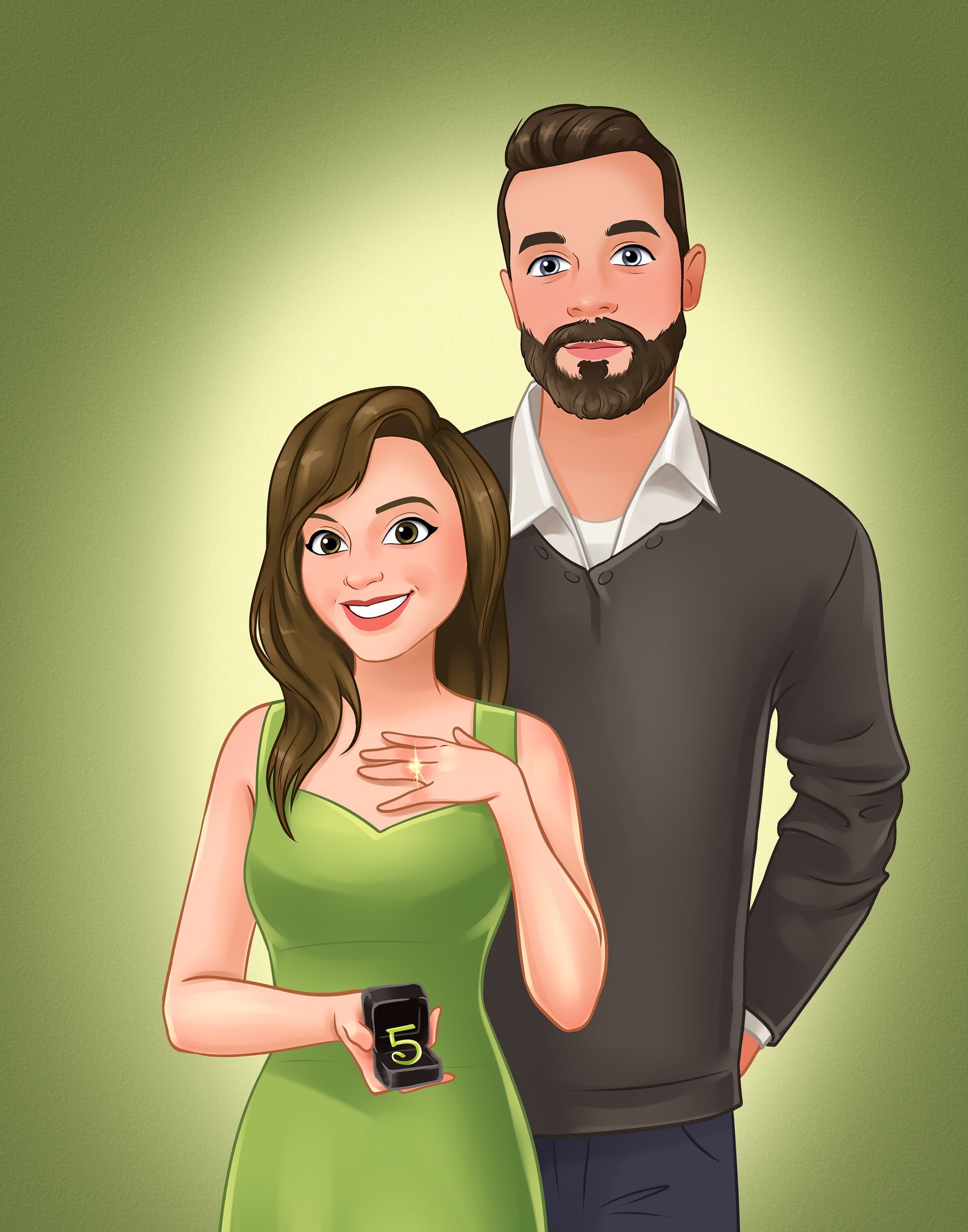 Cartoon Portrait Portrait From Photo Cartoon Portrait From - Etsy