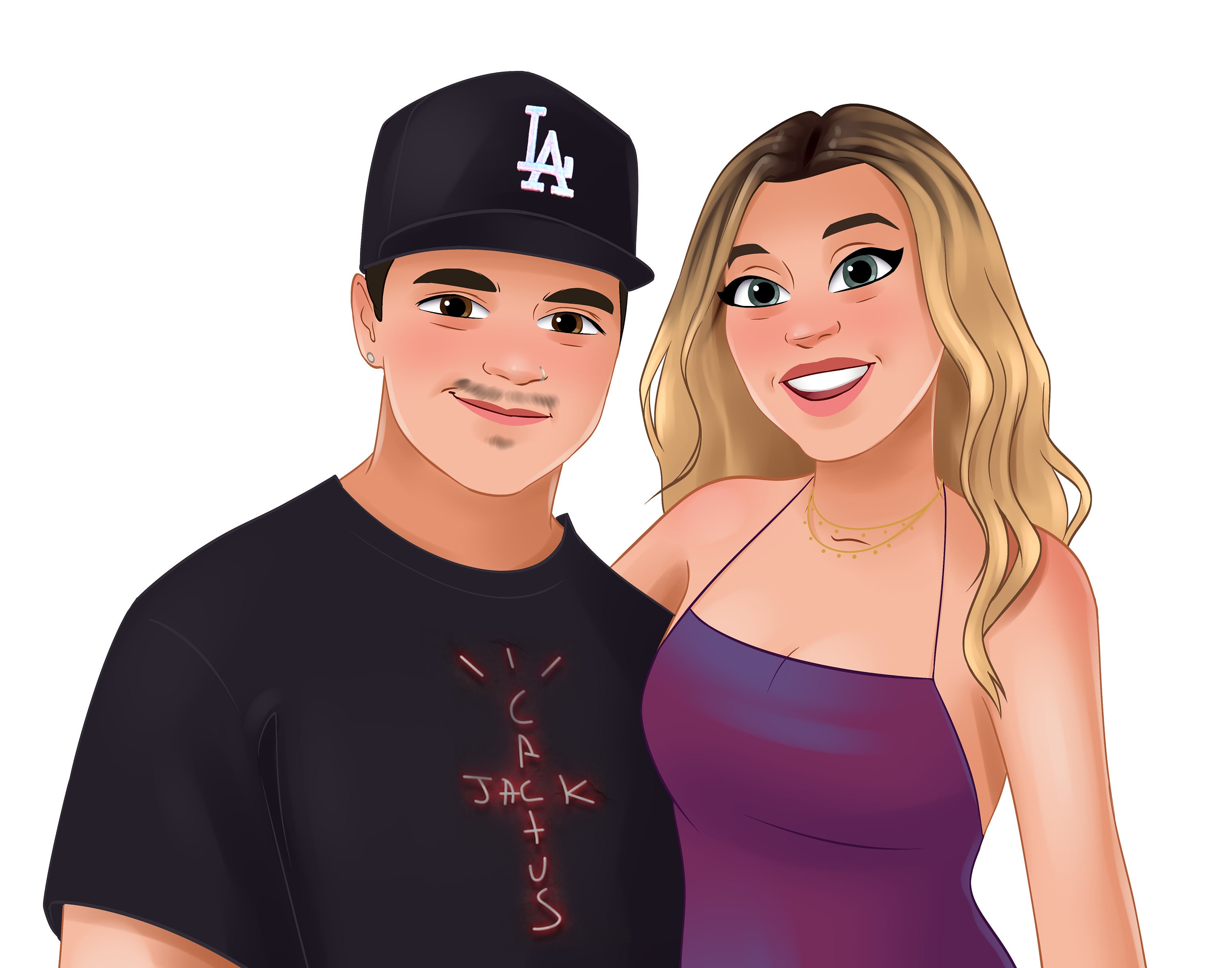 Cartoon Portrait Portrait From Photo Cartoon Portrait From - Etsy
