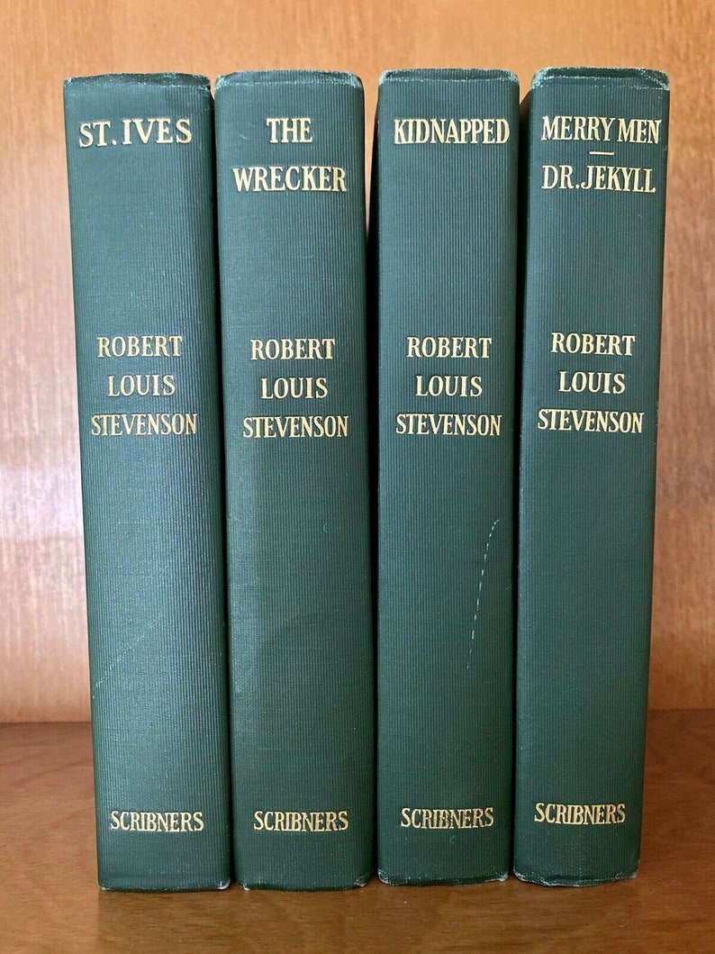 Robert Louis Stevenson 4-book Set, Charles Scribner's Sons 1910 Edition ...