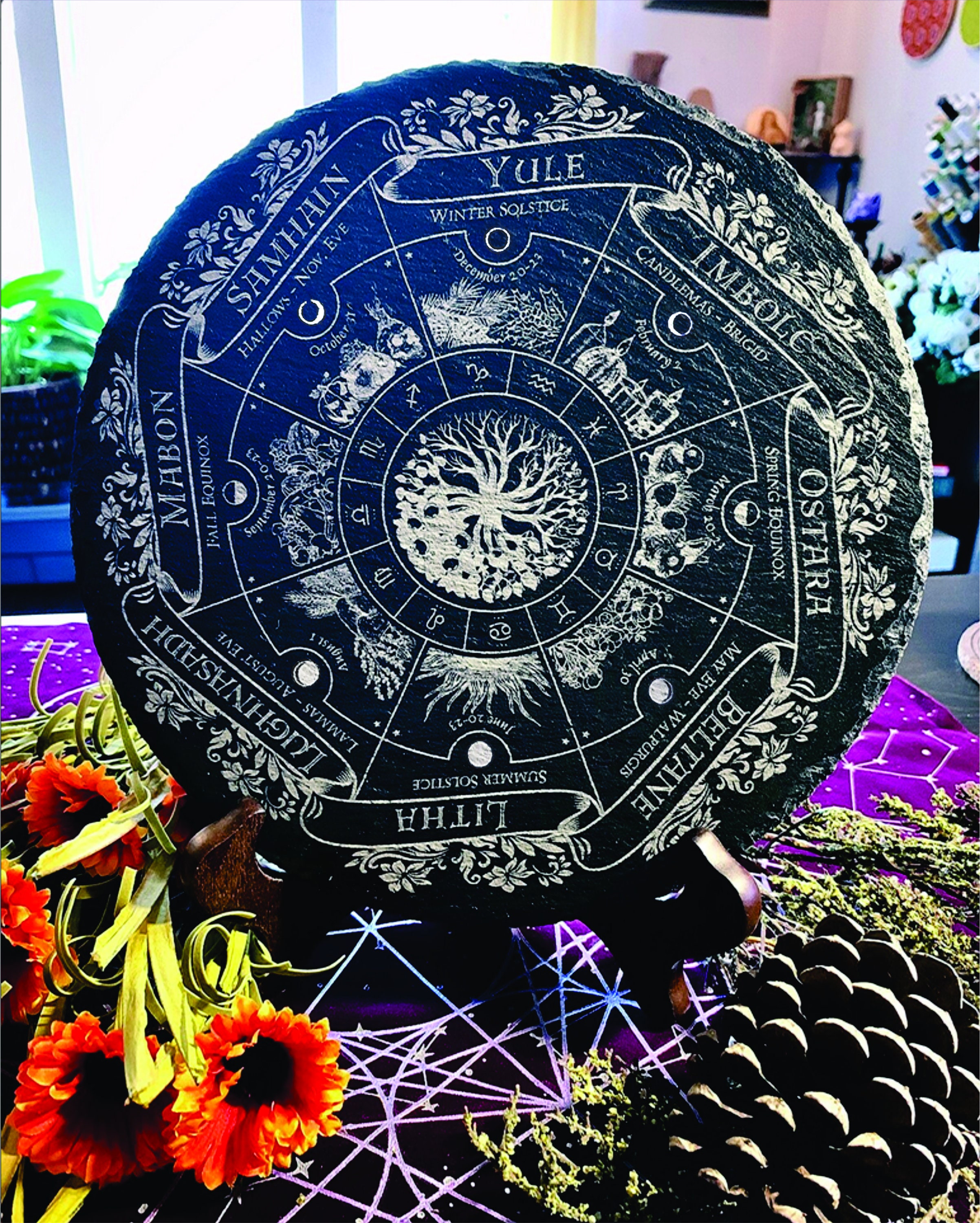 Slate Wheel of the Year / Witches Calendar - Etsy