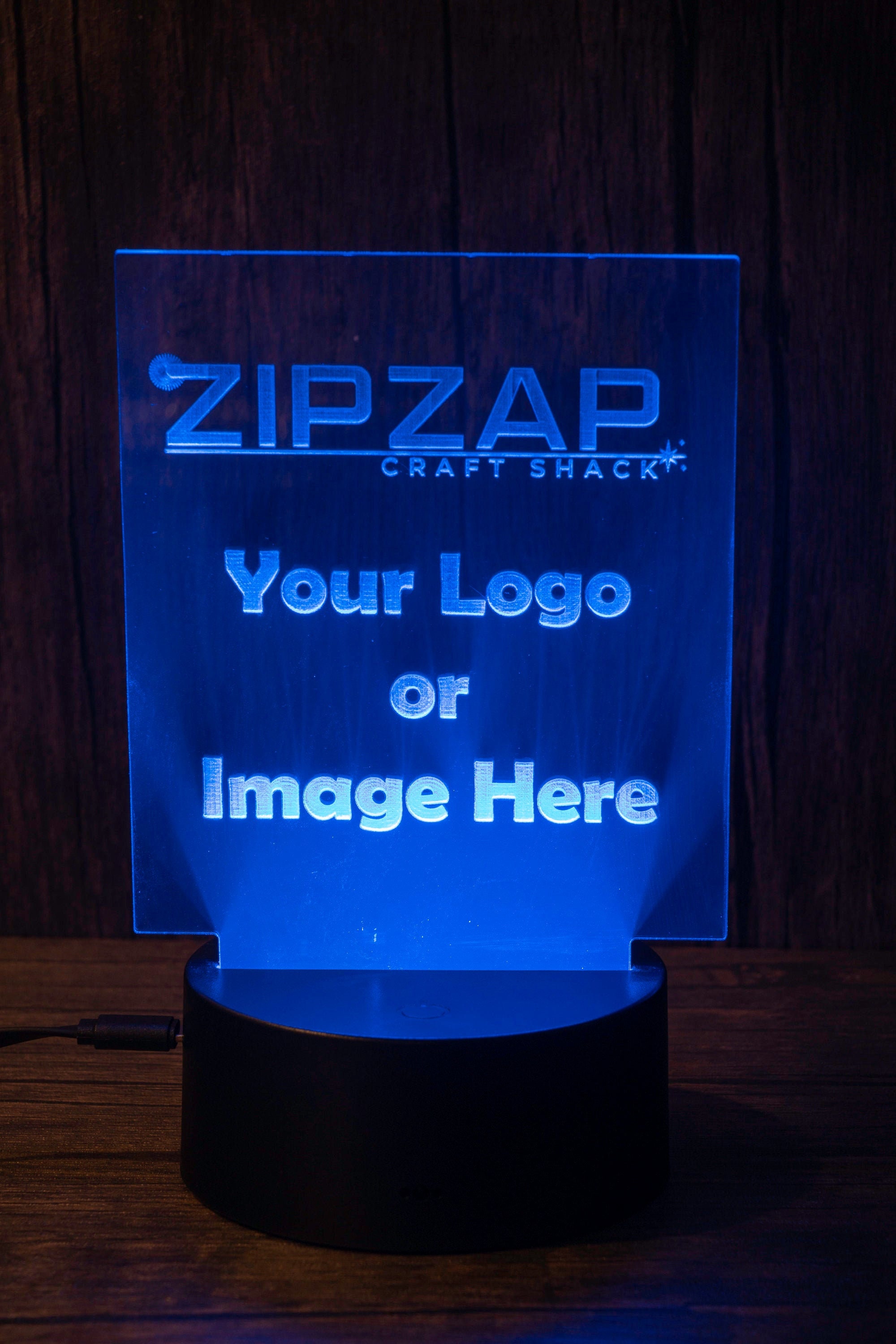 Custom Emblem Logo or Name Laser Cut LED Lamp LED Sign | Etsy