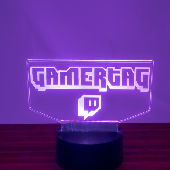 Home & Living Lighting Gaming Tag Father's day gift Led Gamertag Custom ...