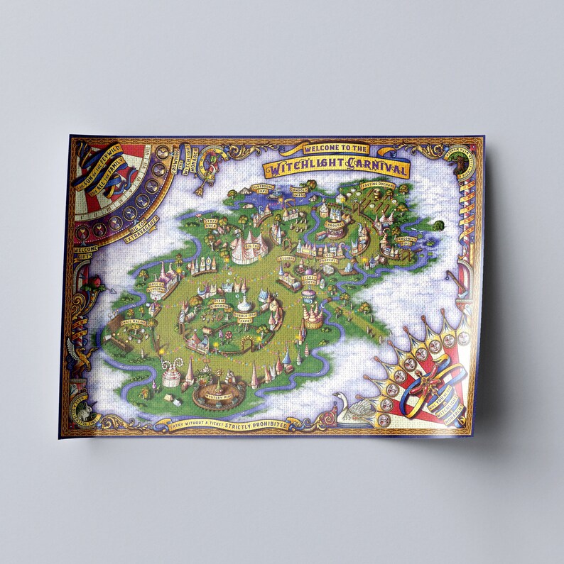 Witchlight Carnival Battlemap Print on Cotton Canvas Borderline Fancy ...