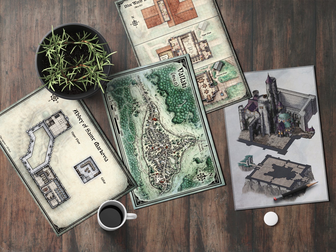 70 Curse of Strahd Poster Maps From the Adventure Book Printed on Thick ...