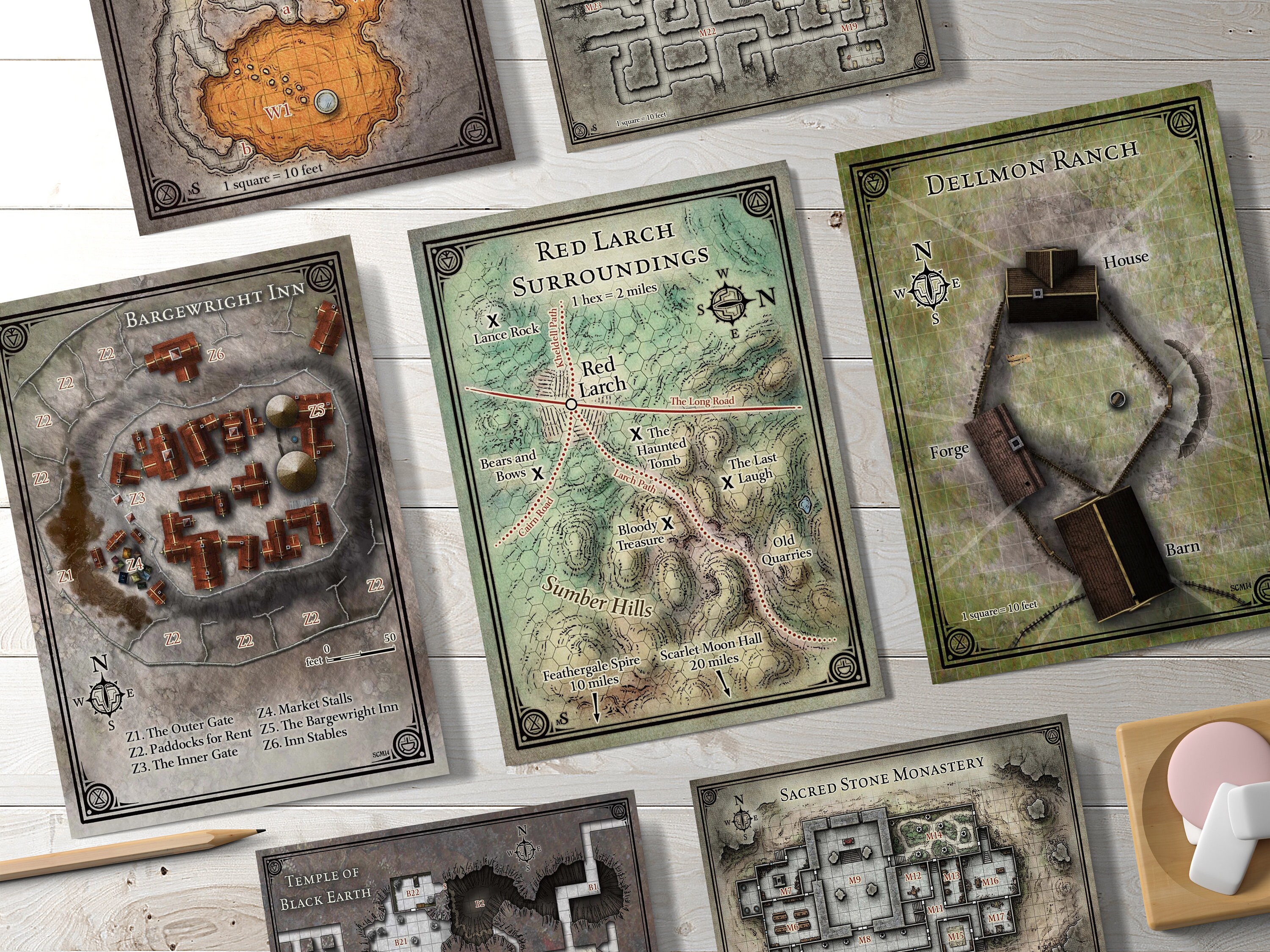 50 Princes of the Apocalypse Battle Map Prints Poster Maps From the ...