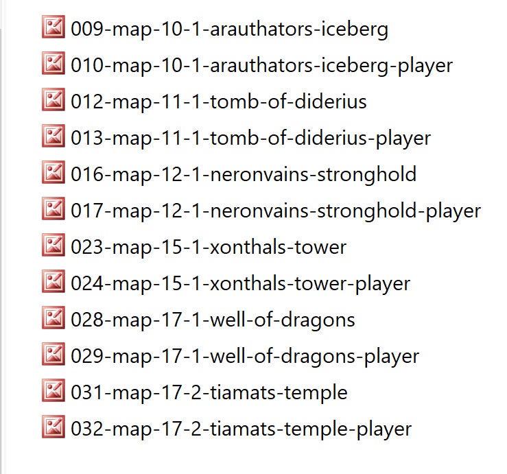 12 Rise of Tiamat Battle Map Prints Poster Maps From the - Etsy