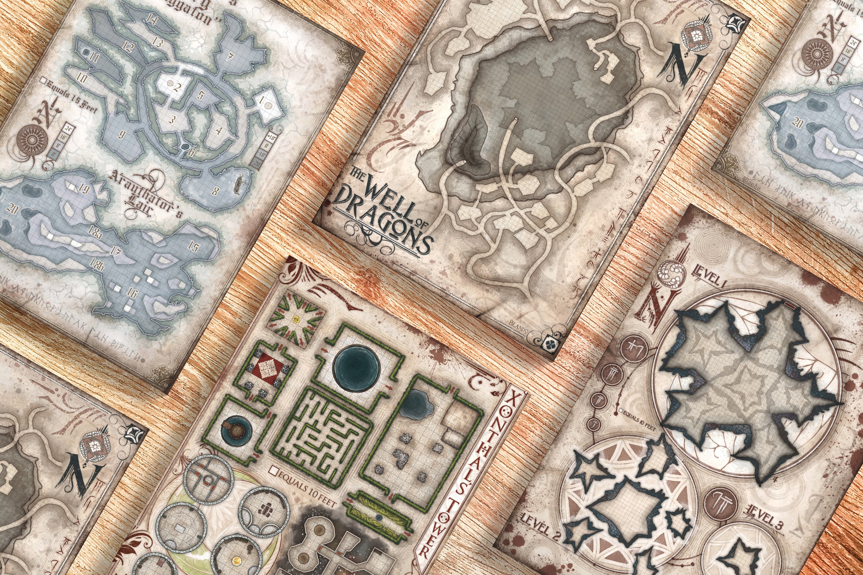 12 Rise of Tiamat Battle Map Prints Poster Maps From the - Etsy