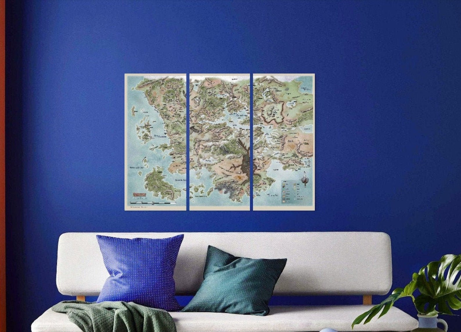 Faerun Forgotten Realms RPG Game World Map Quality Print on - Etsy