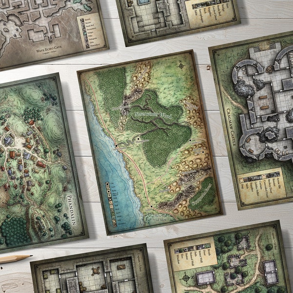 Phandelver and Below Battle Maps - Etsy