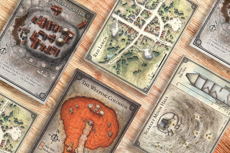 50 Princes of the Apocalypse Battle Map Prints Poster Maps From the ...