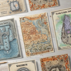 50 impresiones de mapas de batalla de Dragonlance Shadow Of The Dragon ...