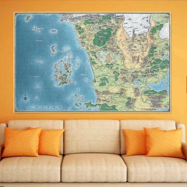 Sword Coast Map - Etsy